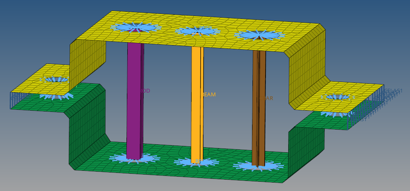 Creating Rod, Bar & Beam Element in Hypermesh : Skill-Lync